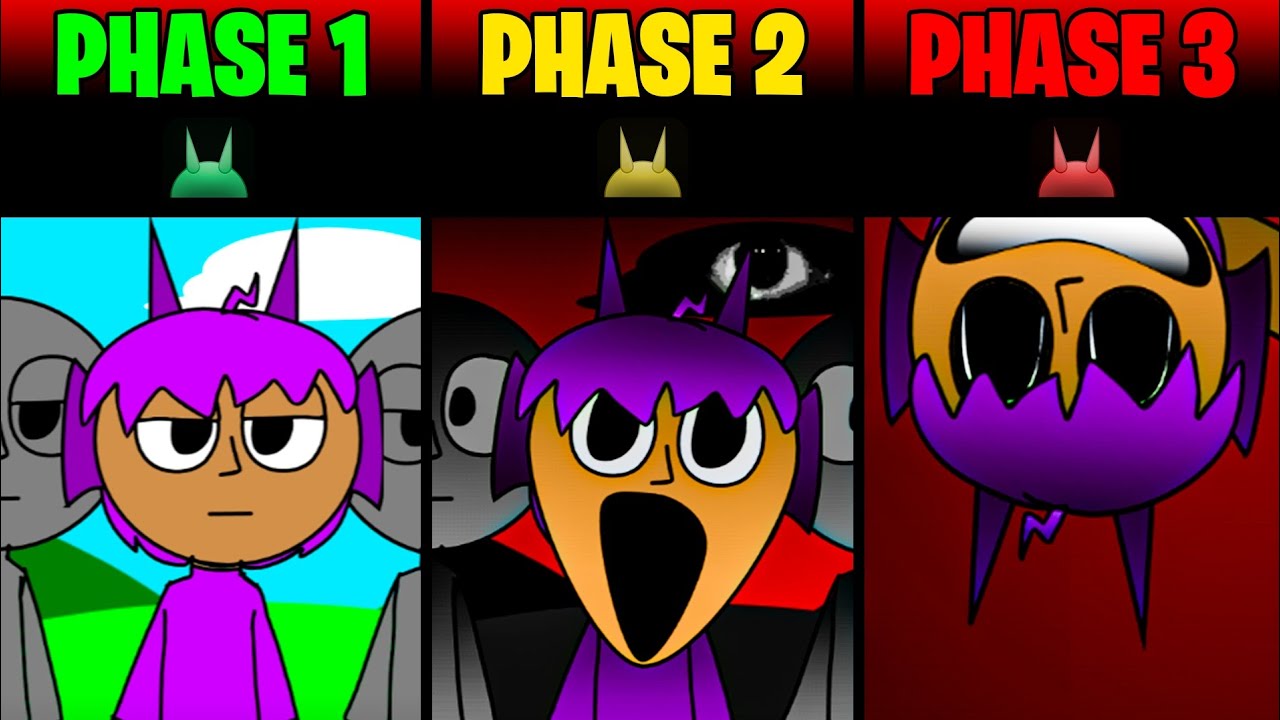 All Phase 1 VS Phase 2 VS Phase 3 in Incredibox Sprunki But Humans ...