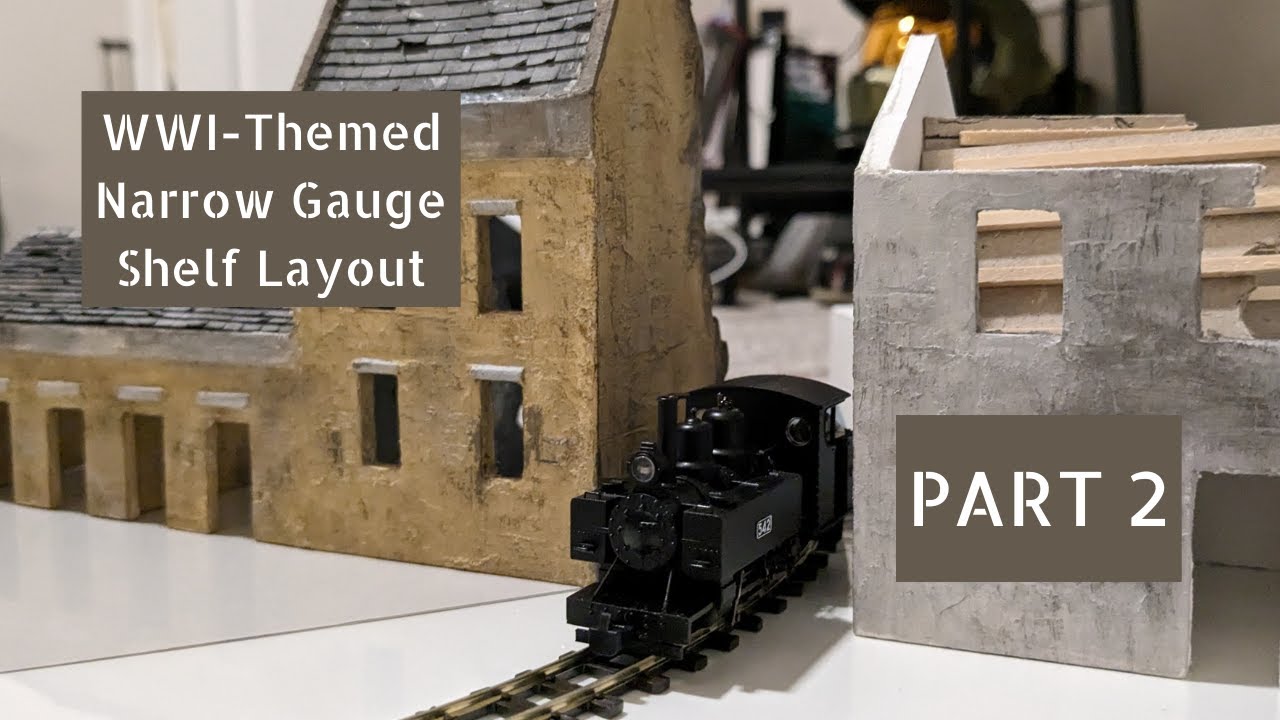 WWI Shelf Layout in OO9 - First Tracks Down & Finding Solutions - YouTube