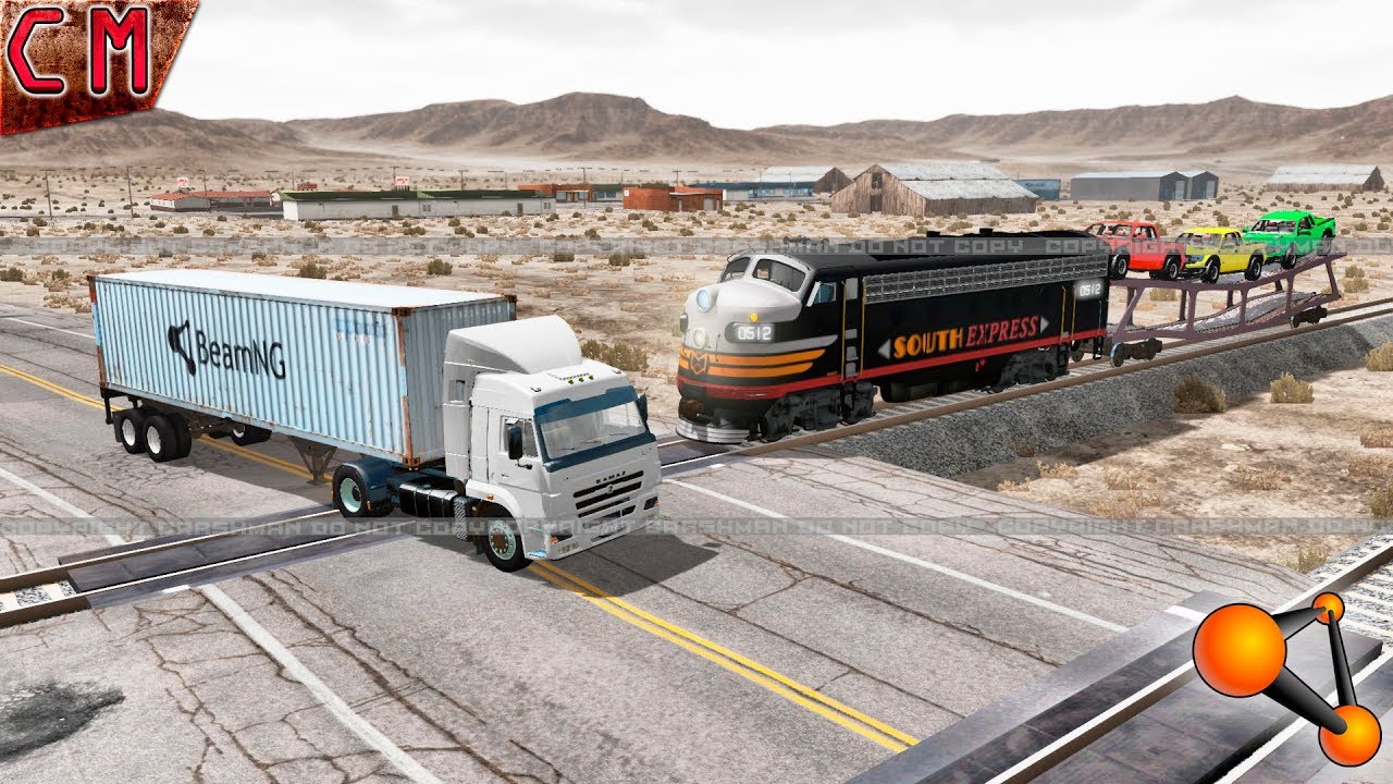 BeamNG Drive Diesel Train VS Heavy Vehicles #11 - YouTube