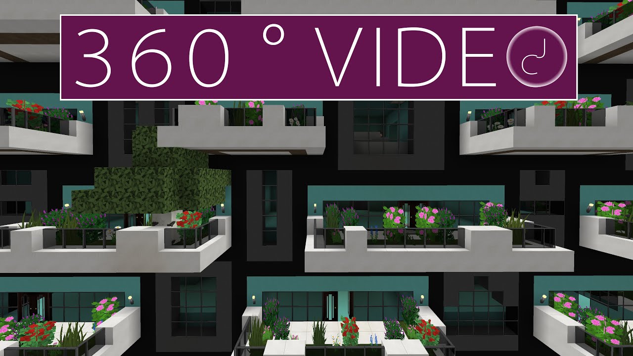 360° VIDEO - MINECRAFT TIMELAPSE SKYSCRAPER - PART 2 - YouTube
