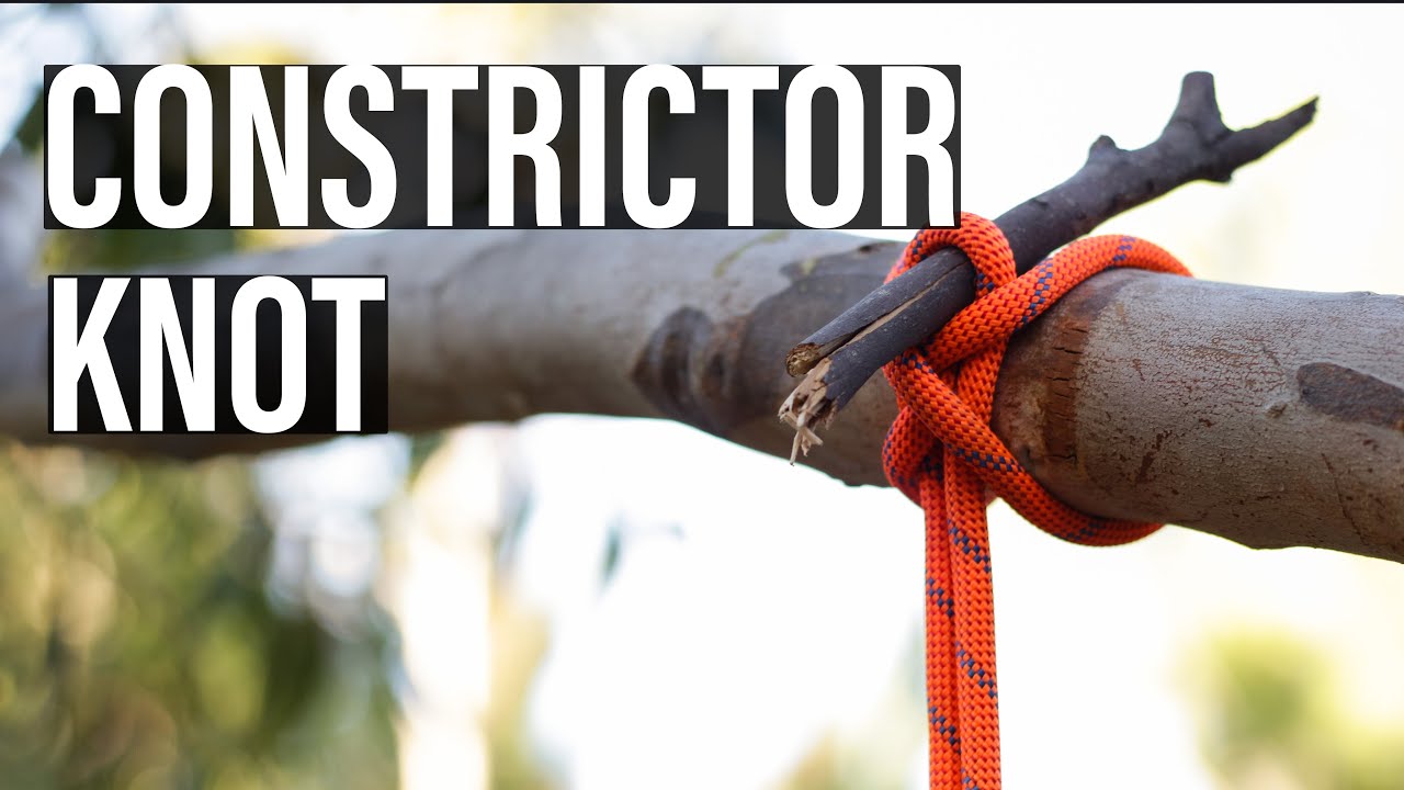 CONSTRICTOR KNOT | How to make a constrictor knot and a slipped ...