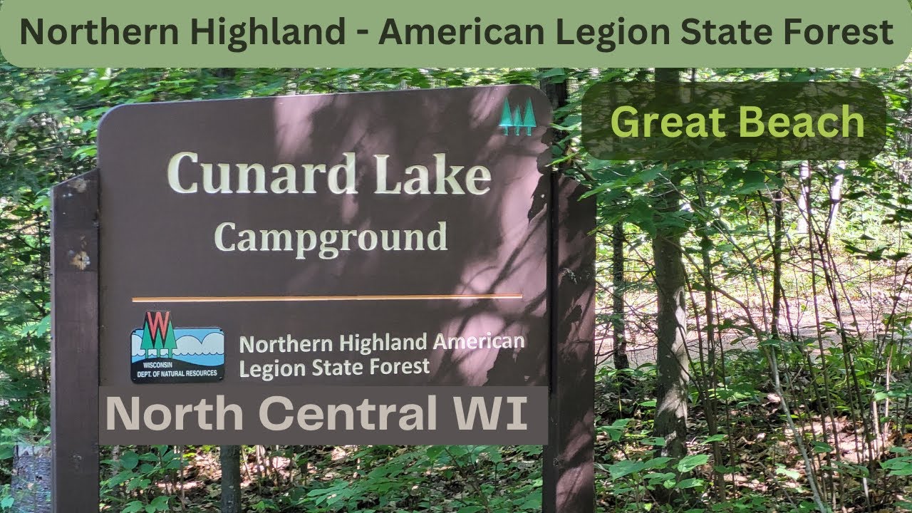 Cunard Lake Quiet Campground tour in Wisconsin's Northern Highland ...