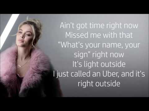 Zara Larsson ~ Ain't My Fault ~ Lyrics