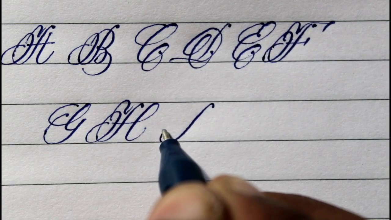 HOW TO WRITE IN CURSIVE | CURSIVE WRITING FOR BEGINNERS | CURSIVE ...