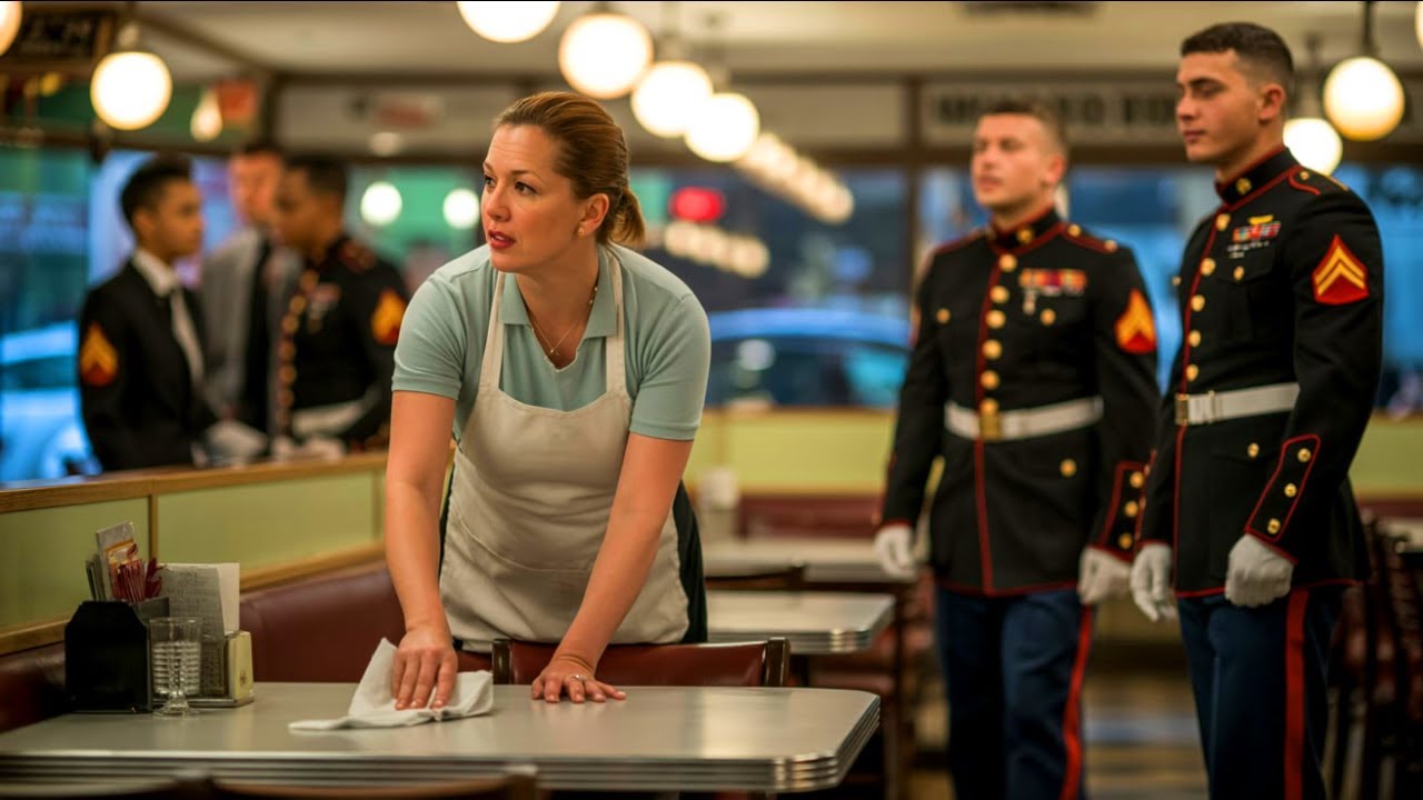 Single Mom Waitress Finished Her Last Table — Then Marines Walked In ...