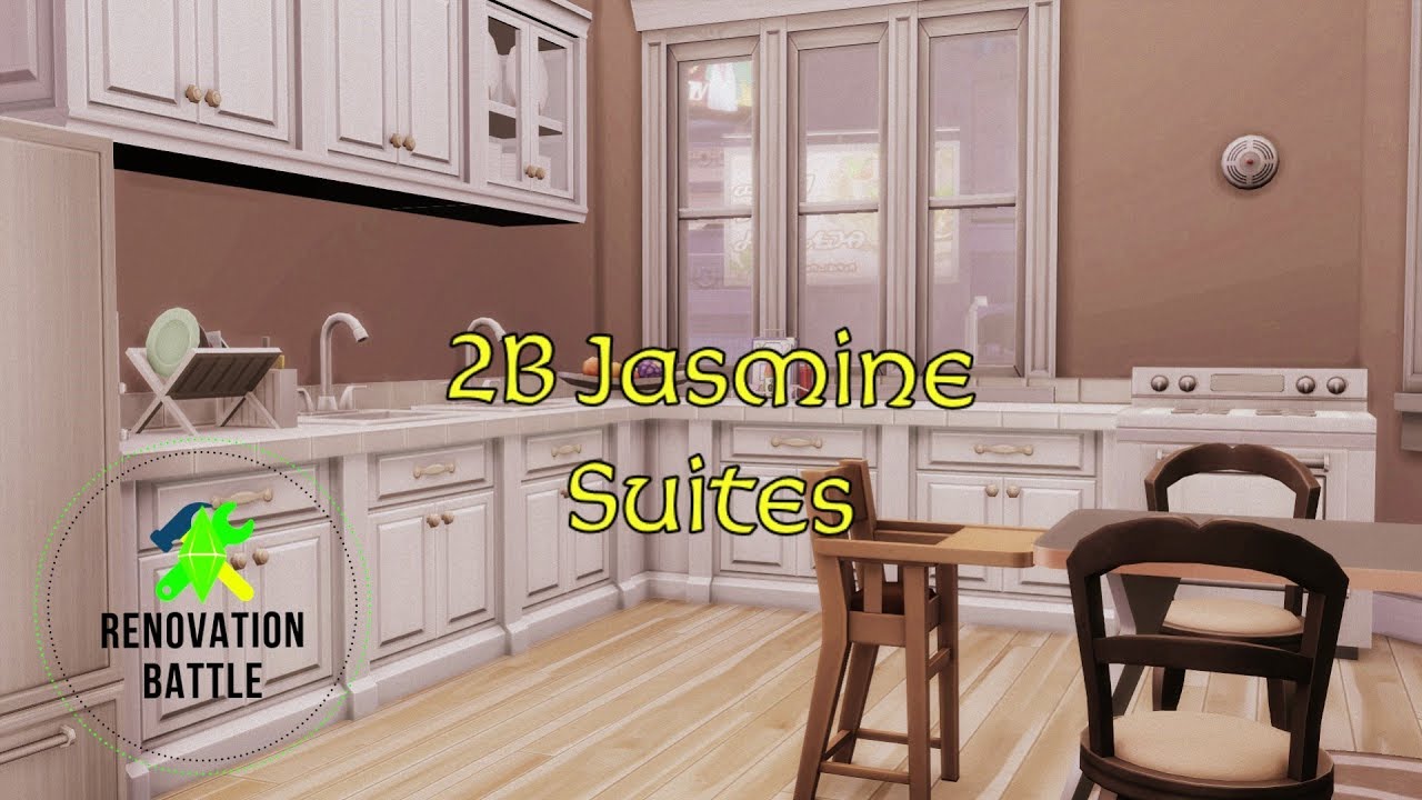 The Sims 4: 2B Jasmine Suites Renovation Battle - YouTube