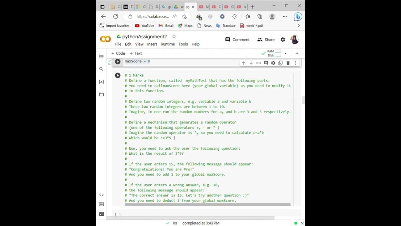 Python: Assignment 2 - YouTube