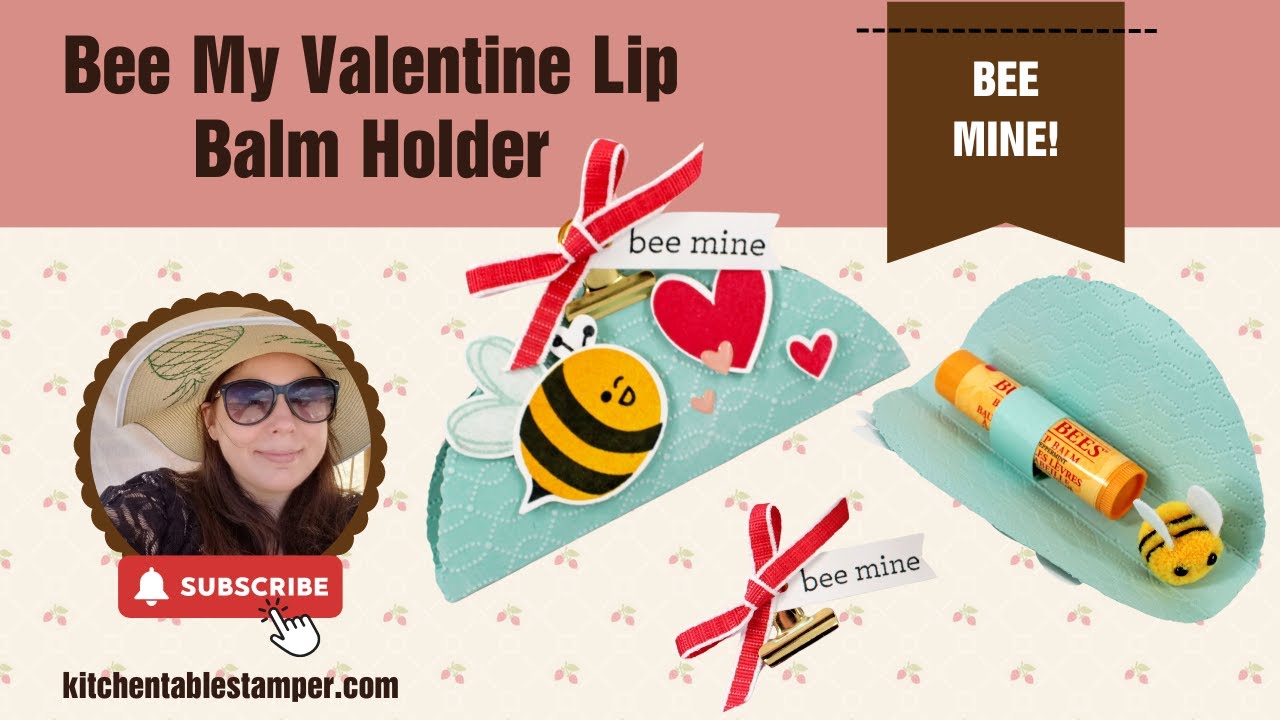 How to make a sweet and simple lip balm Valentine Bee My Valentine ...