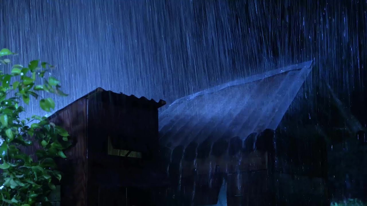 Rain on Roof | Beat Insomnia Instantly with Heavy Rain & Mighty Thunder ...