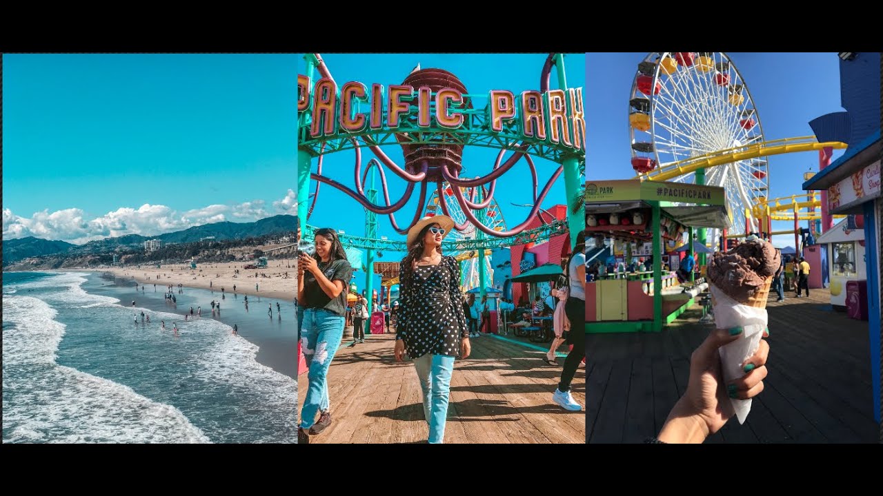 Spring Break | Day at Santa Monica Pier LA - YouTube