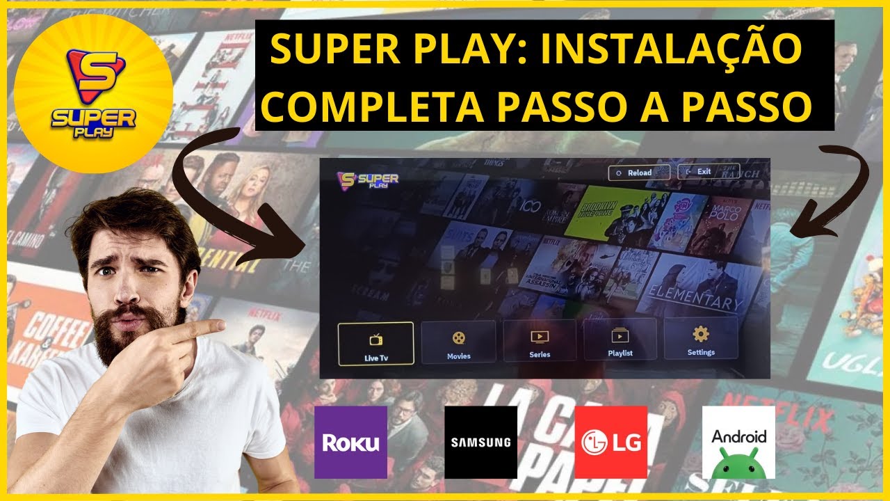 🔴 SUPER PLAY CHEGOU! Novo App de IPTV com Teste Grátis! Disponível para ...