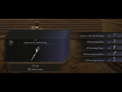 Sir Gideon Ofnir, the All-Knowing Boss Fight | All-Knowing Armor Set in ...