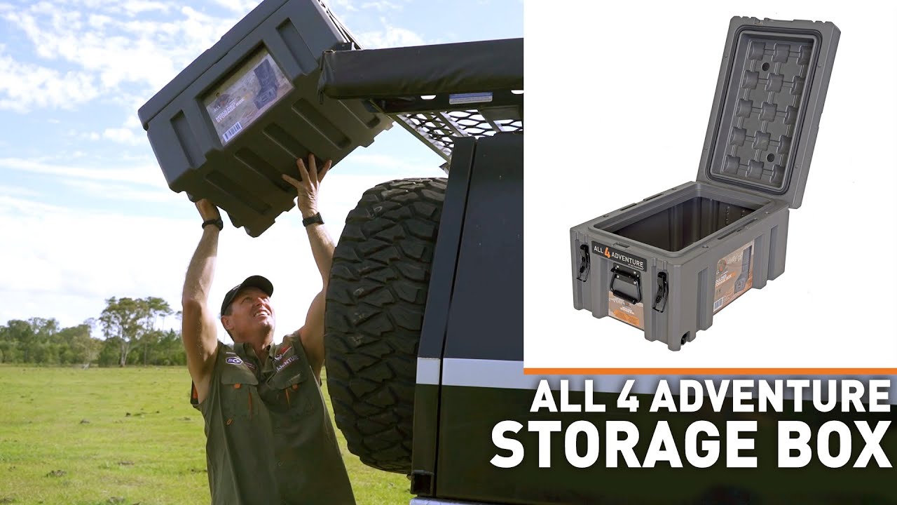 All 4 Adventure • End-Opening 90L Storage Box - YouTube