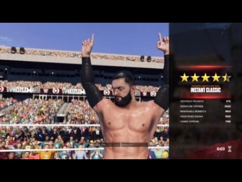 WWE2K24 ONLINE MATCH FINN BÁLOR VS CUSTOM CHARACTER - YouTube