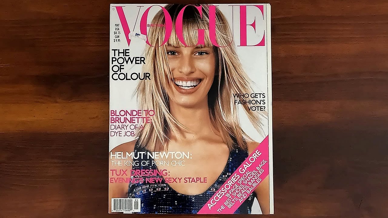 British Vogue May 2001 Karolína Kurkova, Michael Kors, Helmut Newton ...