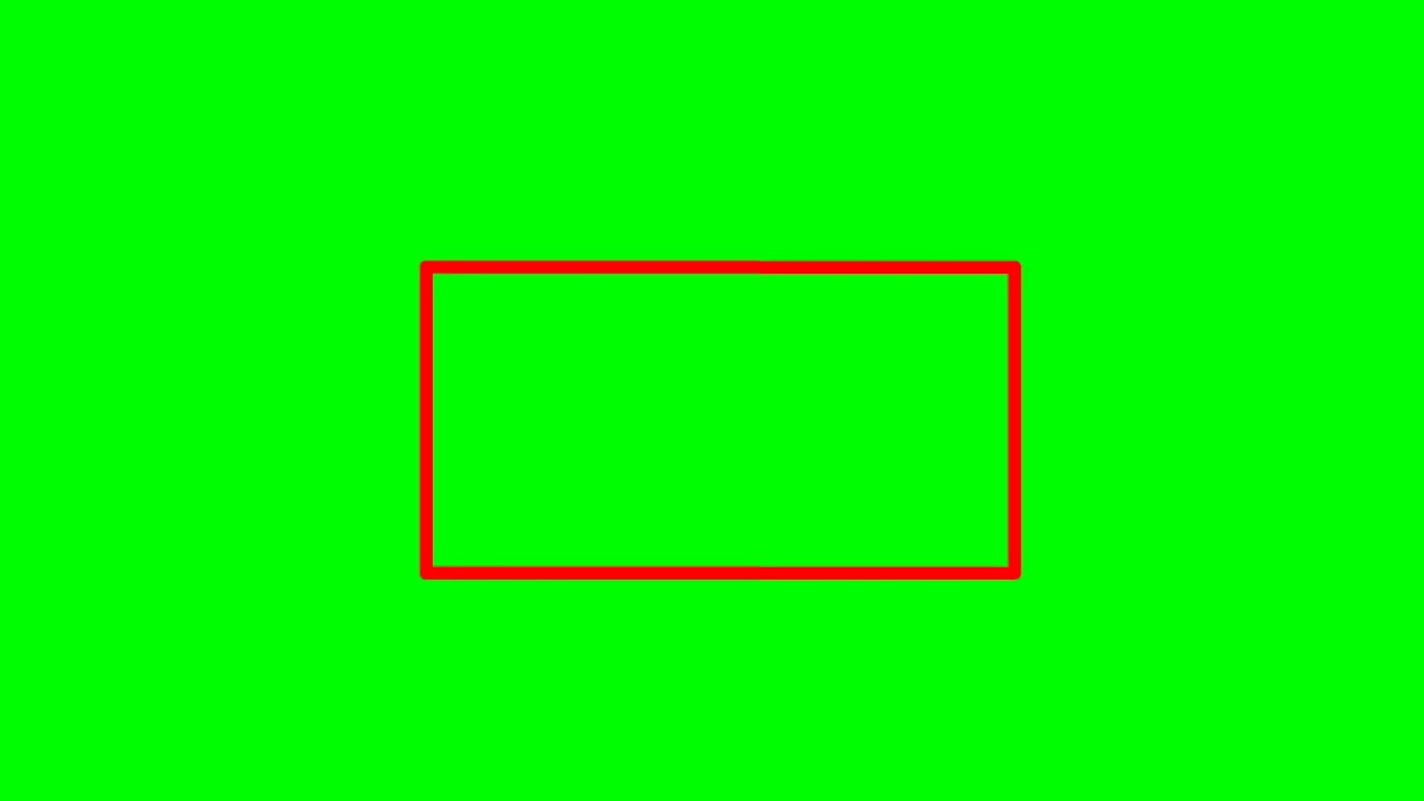 Animated Green Screen Rectangle Effect 4k Red Rectangle - YouTube