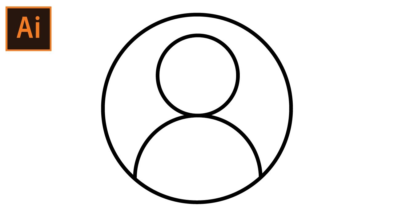 Tutorial Ilustrator | Menggambar User Icon - YouTube