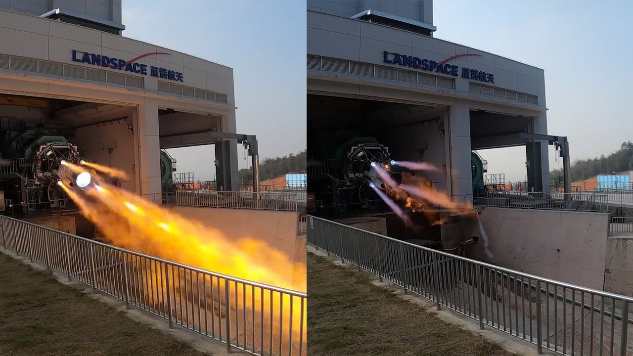 LandSpace TQ-11 and TQ-12 hot fire test - YouTube