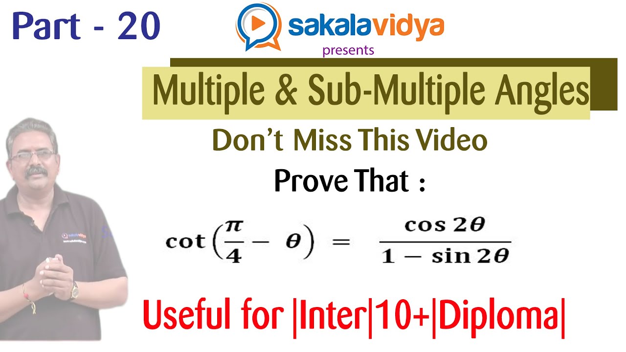 MULTIPLE & SUBMULTIPLE ANGLES PART 20 - YouTube