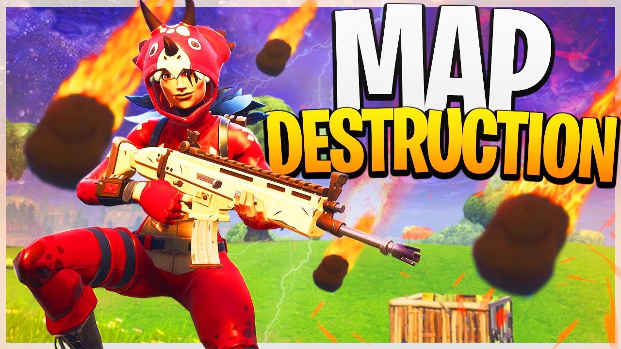 MAP DESTRUCTION! - (I'm BACK!) - PS4 Fortnite Solos! - YouTube