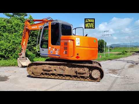 EXCAVATOR HITACHI ZAXIS 135 USK KOREK TANAH DAN BATU - YouTube