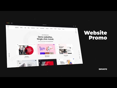Website Design Template Video Promotion - After Effects Template