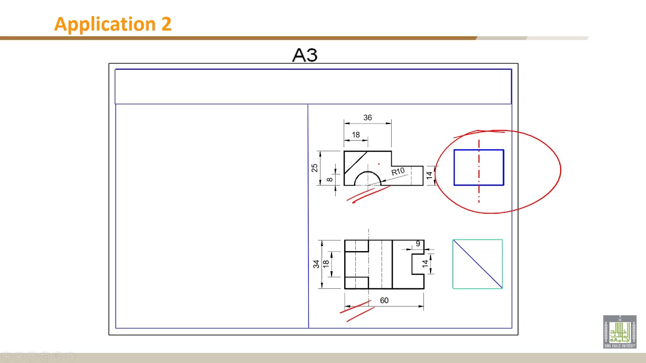Engineering Drawing - 1 | C5-L3 | Application 2: Missing view - YouTube