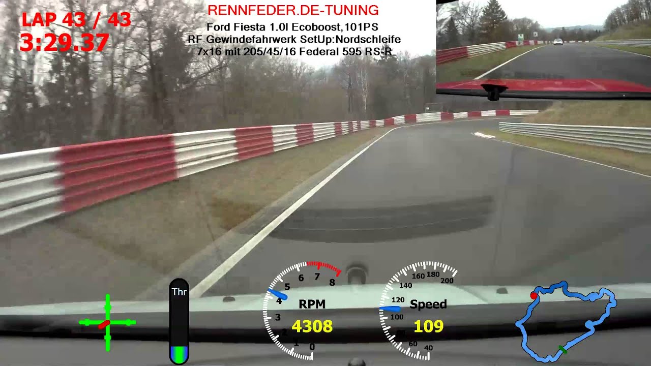 Nordschleife Ford Fiesta 1.0l Ecoboost BTG 9:15 Min (Rennfeder.de ...