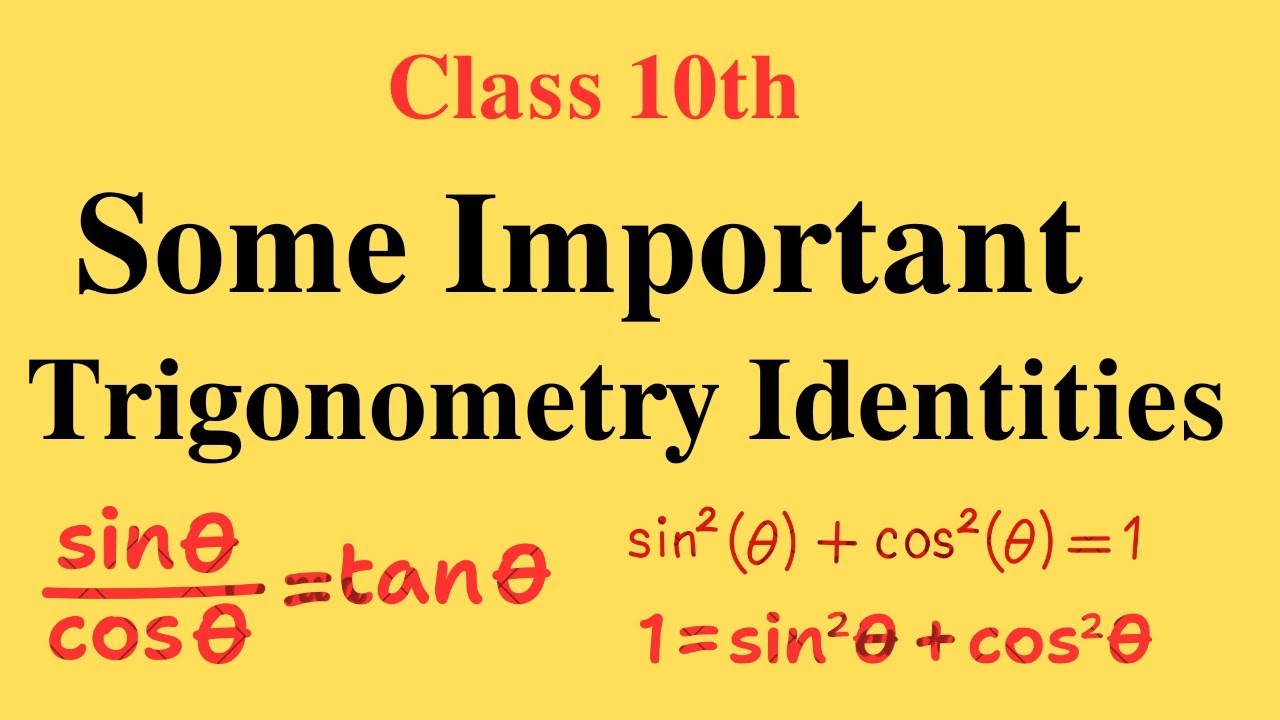 Class 10th/Trigonometry Identities Formula/Maths/Cbse board 2025-26 ...
