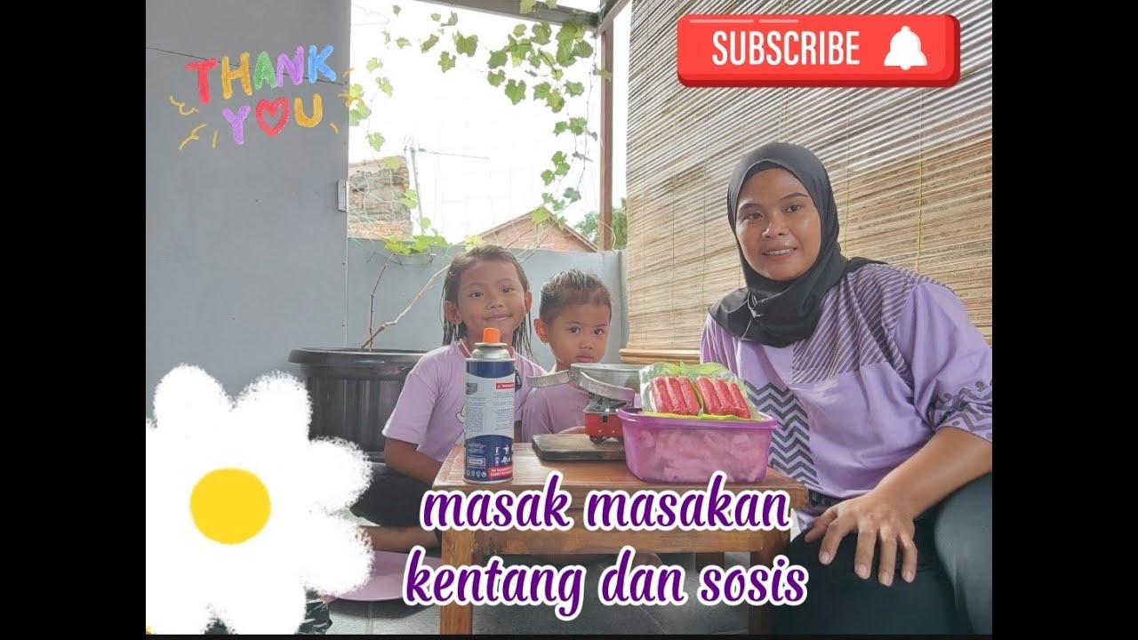 ALLETA DAN ALLANA MASAK MASAK KENTANG DAN SOSIS !! ALLETA AND ALLANA ...