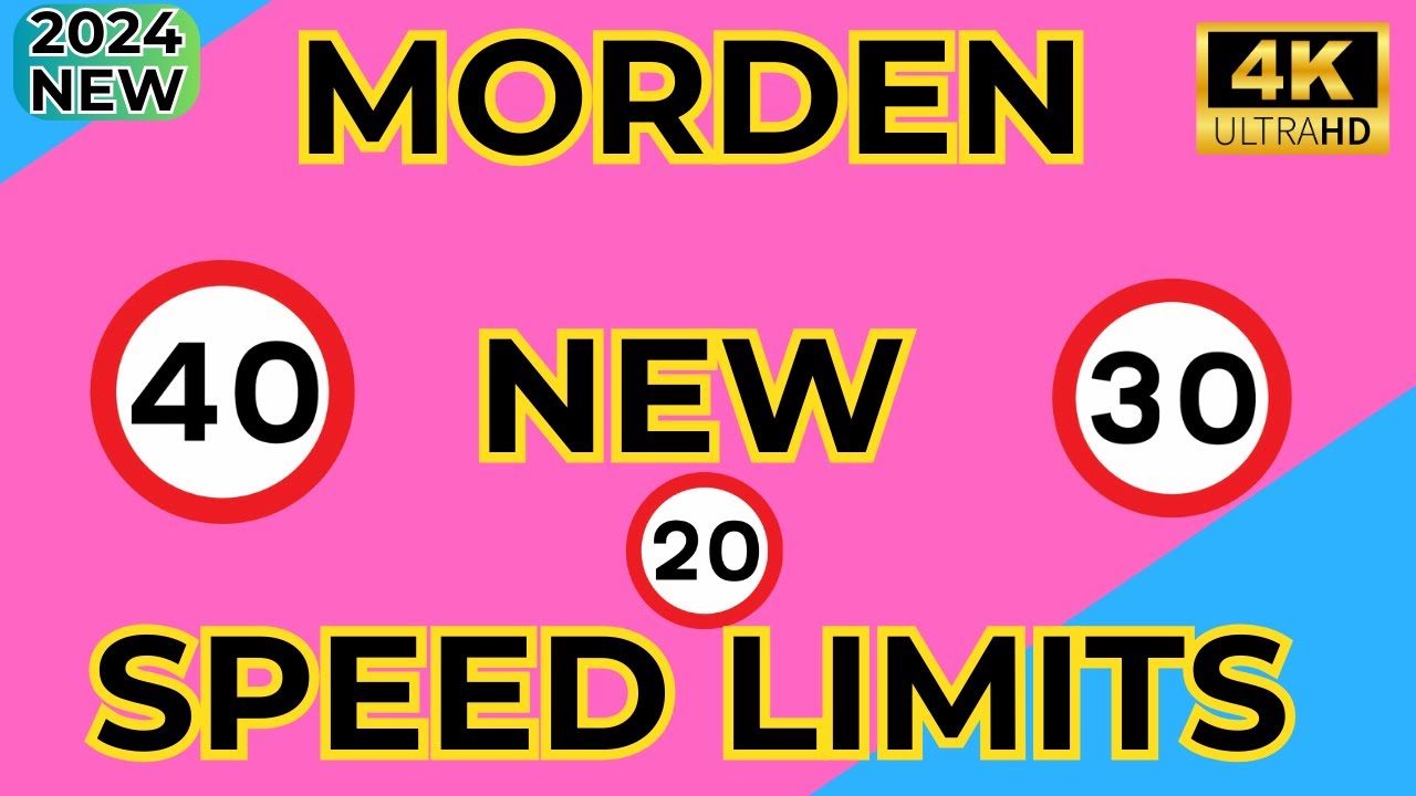 speed limit change in morden// 2024// new speed limit - YouTube