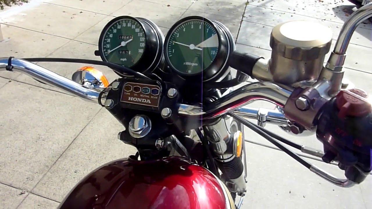1976 HONDA CB750K W/NEW OEM "ANTARES RED"PAINT - BEAUTIFUL!! - YouTube
