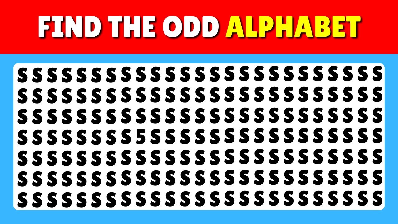 Find the Odd Alphabet in 15 Seconds! 🧠 | BrainBounce Challenge - YouTube