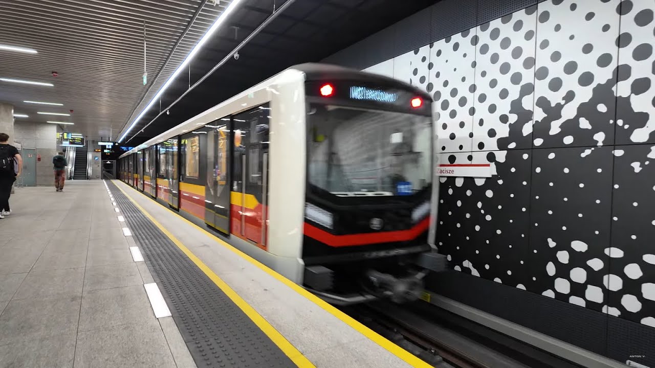 Poland, Warsaw, Metro ride from Trocka to Zacisze - YouTube