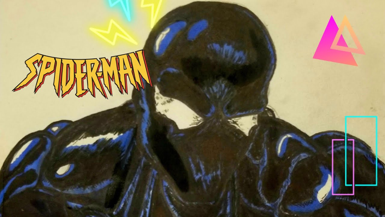 Marvel Speed Drawing Symbiote Spider-man 2021!! - YouTube