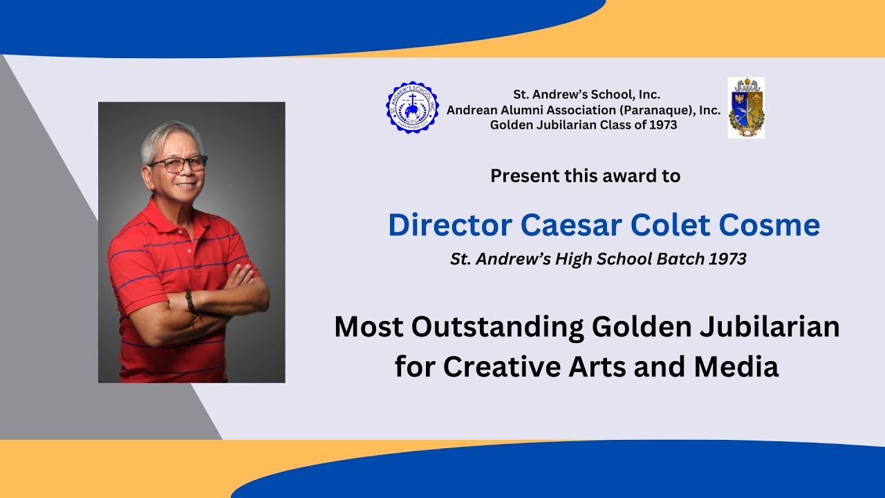 Direk Caesar Cosme - Andrean Batch 1973 - YouTube
