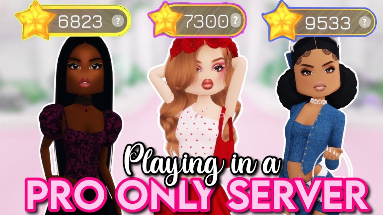 PLAYING IN A *PROS ONLY* SERVER AS A LEVEL 9K+ PLAYER | Roblox Dress To Impress - YouTube