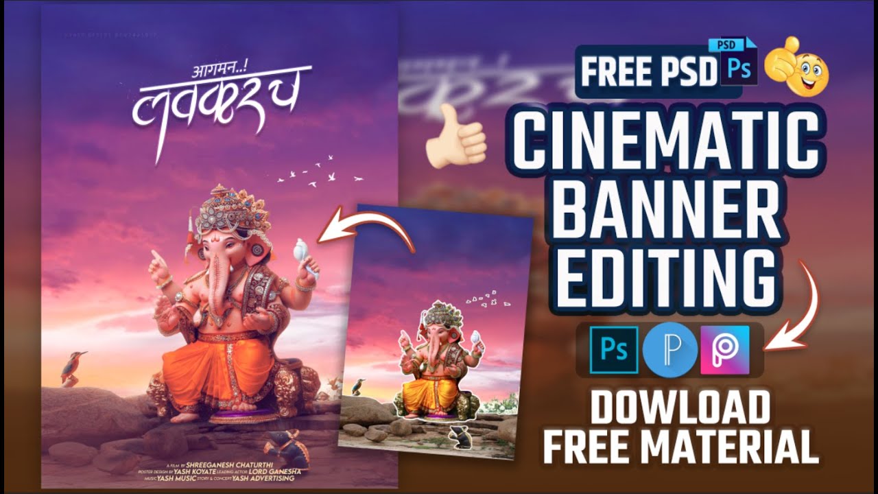 Cinematic Banner Design | Movie Banner Editing | Movie Poster ...