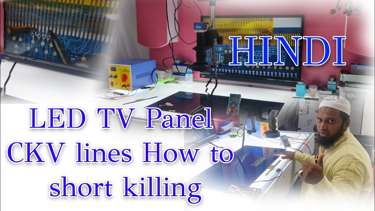 LEDPanel How to CKV Lines Short Remove with Short killer - YouTube