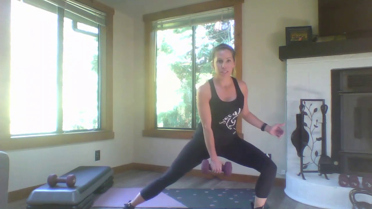 Lateral Stepping Lunge with DB Clean - YouTube