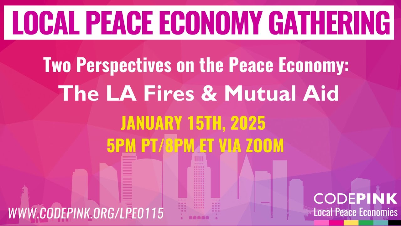 The LA Fires and Mutual Aid | Local Peace Economy Gathering (1.15.2025 ...