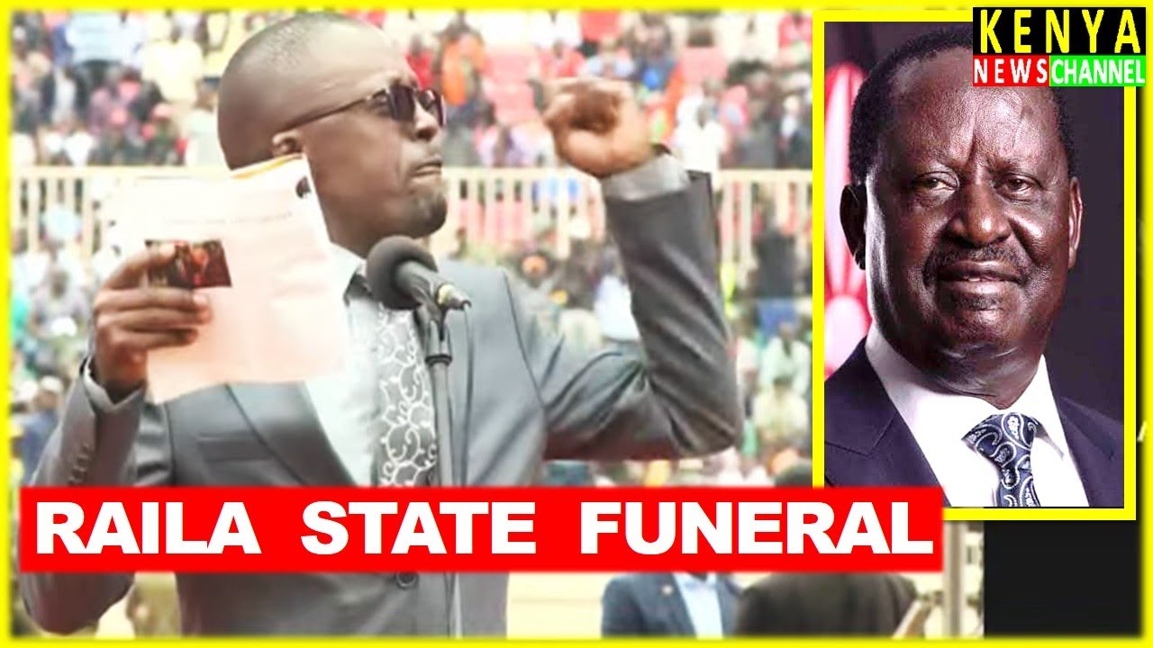 Raila EULOGY read Powerfully by his Nephew Jaoko Oburu Odinga during ...