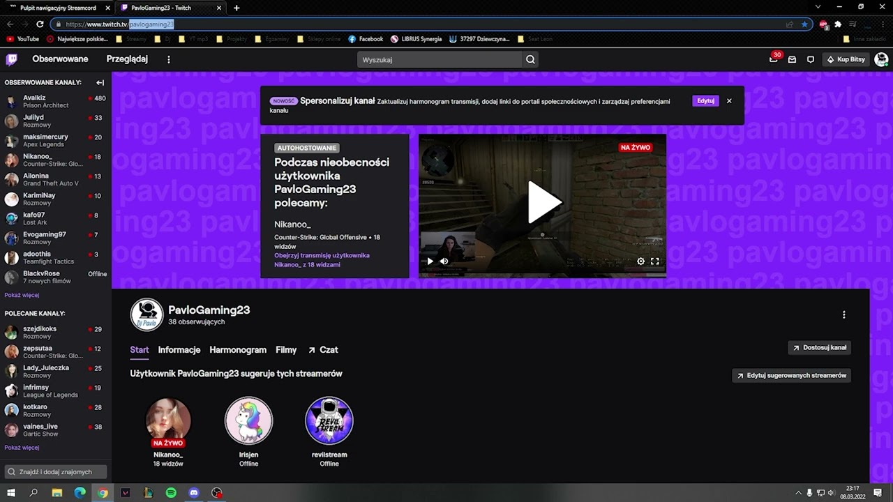 Poradnik Discord #4- Ustawienie bota Streamcord - YouTube