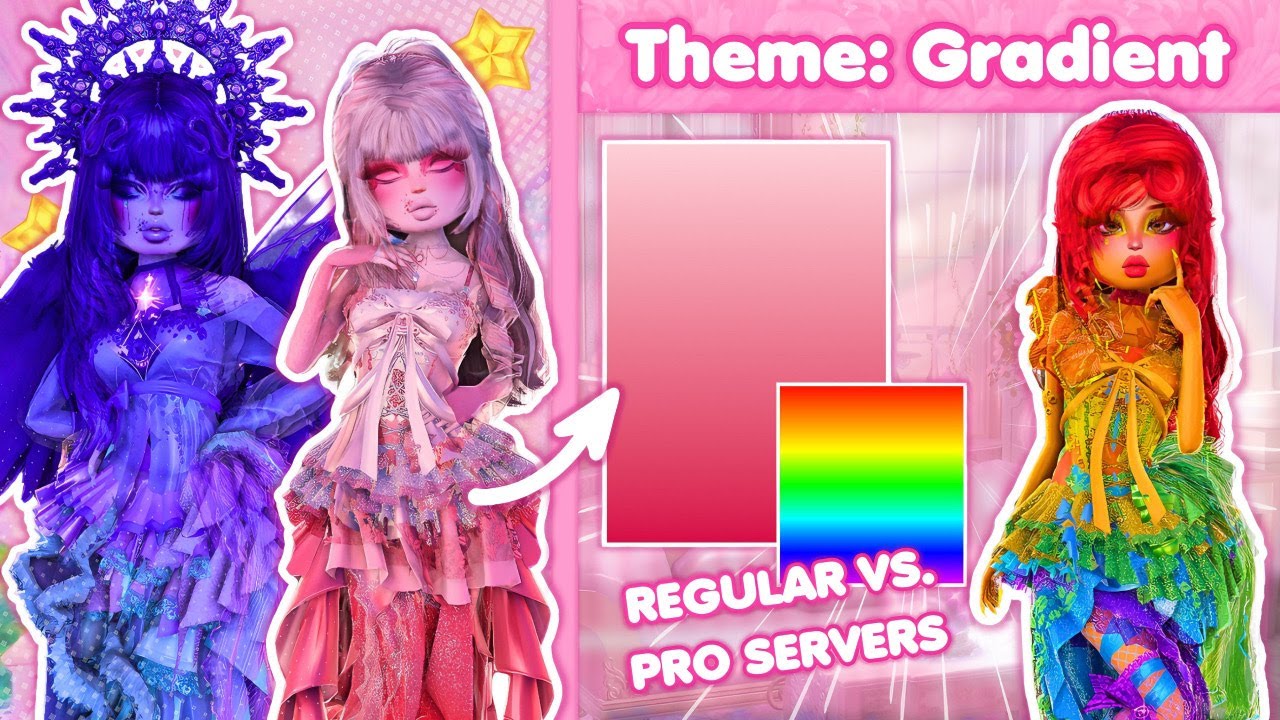 ONLY DOING *GRADIENT OUTFITS* IN DRESS TO IMPRESS (REALLY HARD..) - YouTube