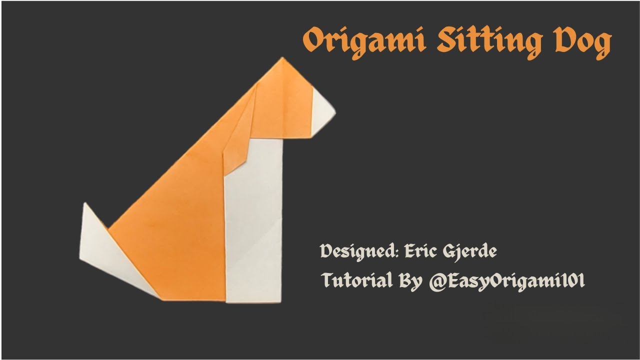 How To Fold Easy Origami Dog. Paper Dog Tutorial For Beginner - YouTube