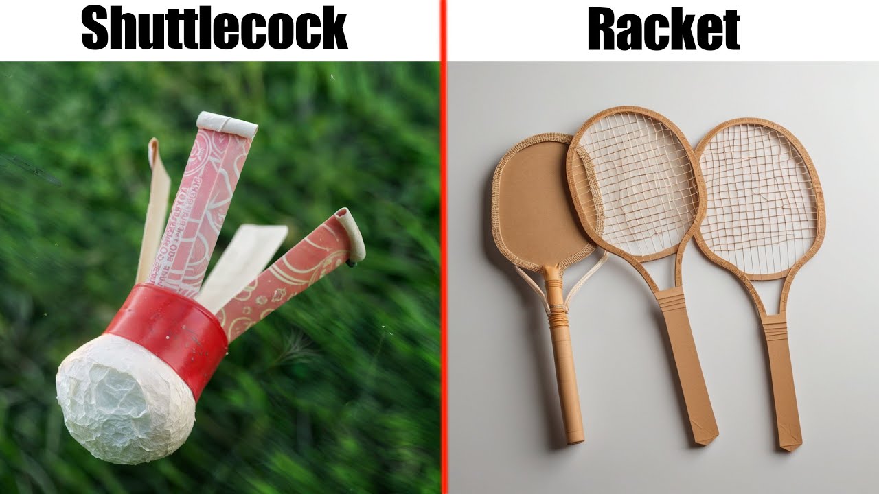 100% Working Badminton Kits Making Ideas | how to make badminton at ...