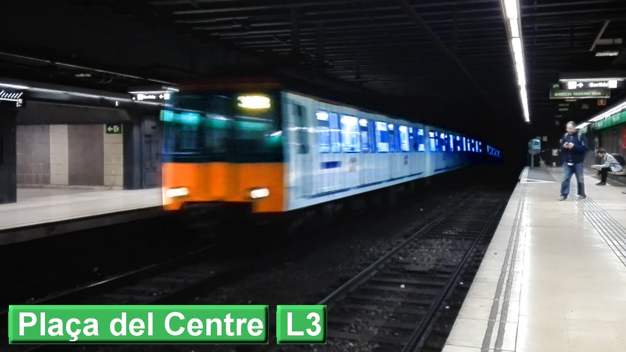 Plaça del Centre L3 : Metro de Barcelona ( TMB 3000 - 5000 ) - YouTube