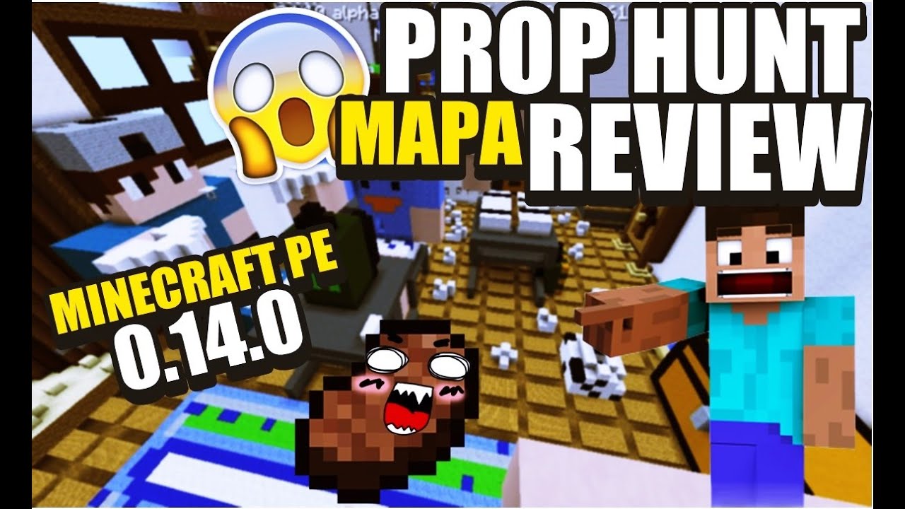 Review MAPA de PROP HUNT ll Minecraft PE 0.14.0 ll DESCARGA .- ELSIRKA ...