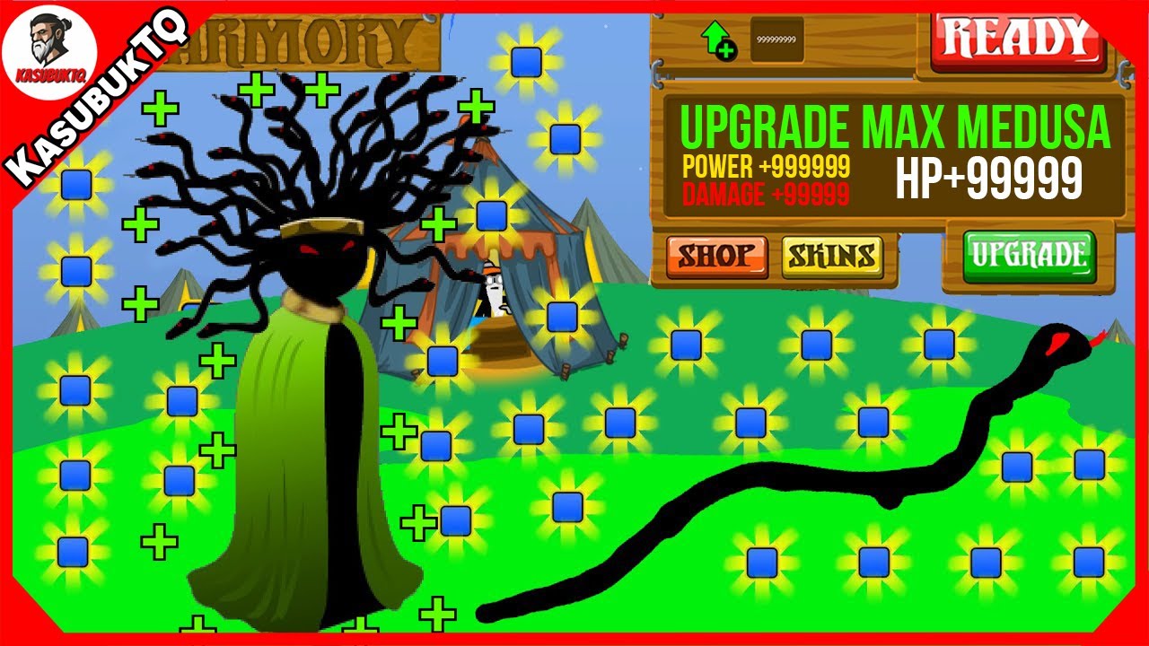 UPGRADE MEDUSA NEW ICON MAX POWER 3 LEVEL | STICK WAR LEGACY ...