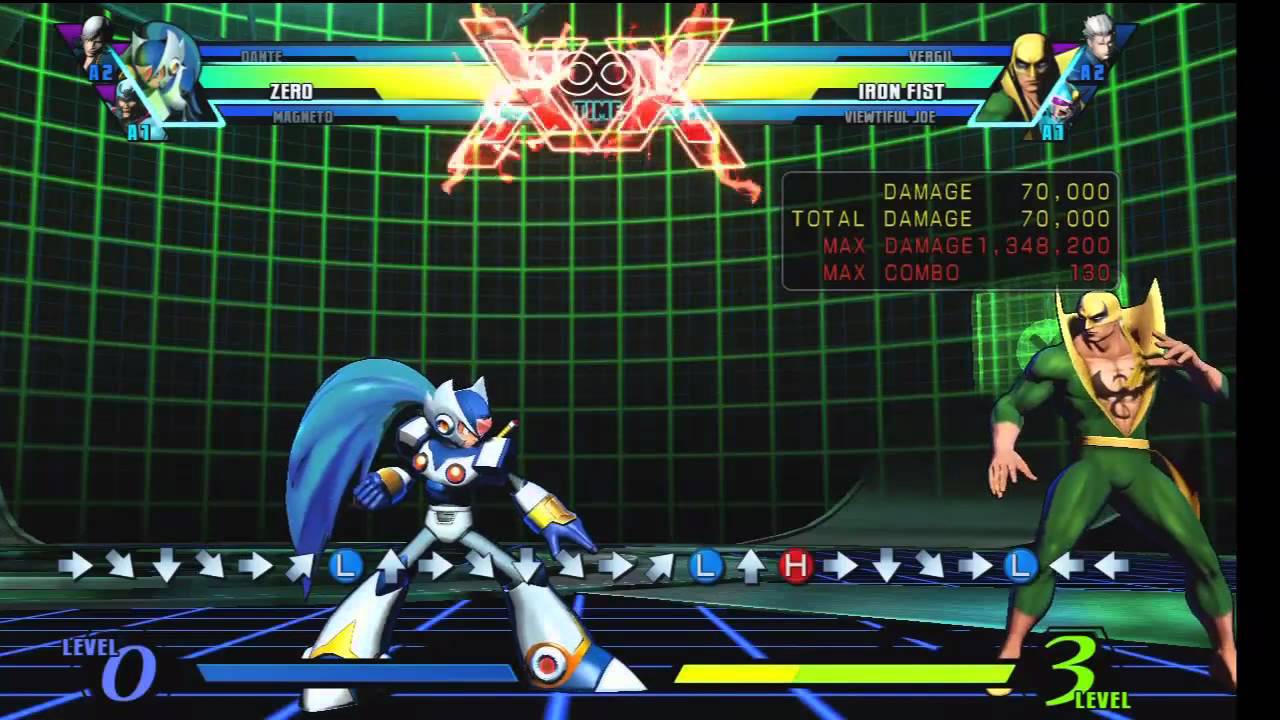 Ultimate MvC3 Zero, Magneto, Dante team combos - YouTube